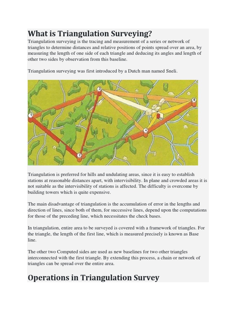 Triangulation | PDF | Surveying | Triangle