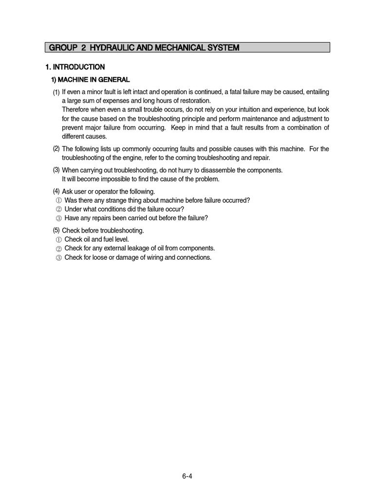 Hydraulic System Troubleshooting | PDF | Troubleshooting | Pump