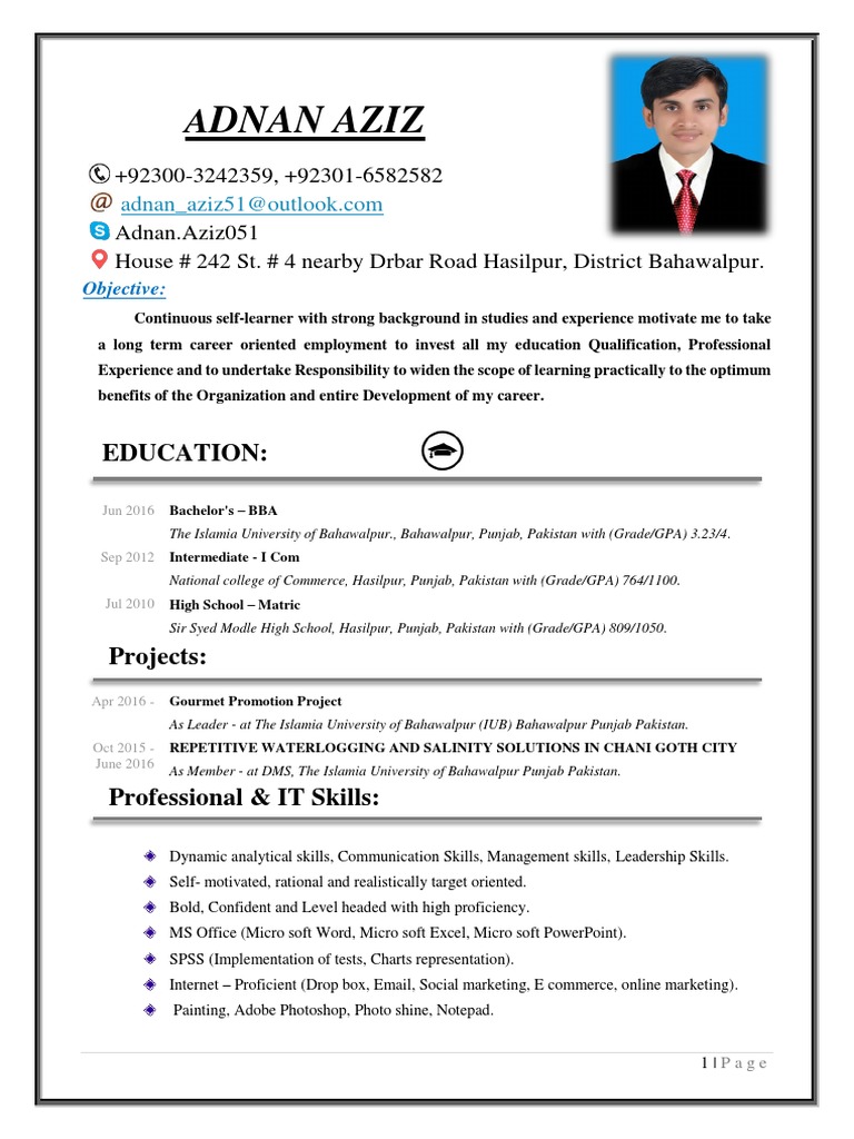 Adnan CV | PDF | Business