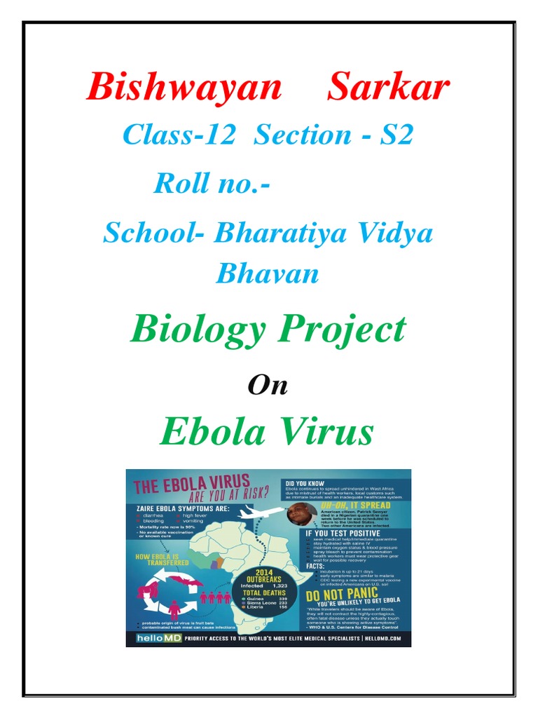 Bio Project Class 12 | PDF | Ebola Virus Disease | Virus