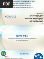 NORMA Oficial Mexicana NOM-015-STPS-2001 | PDF | Temperatura | Herida