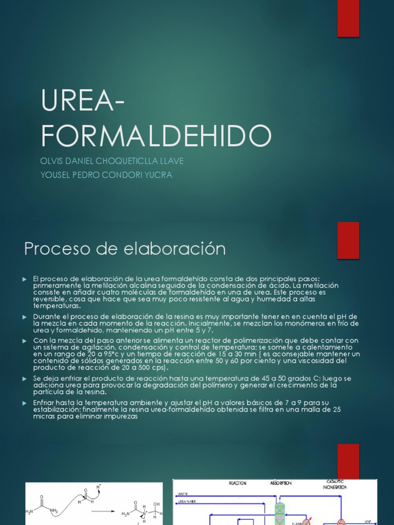 Urea Formaldehido | PDF | Sustancias químicas | Química
