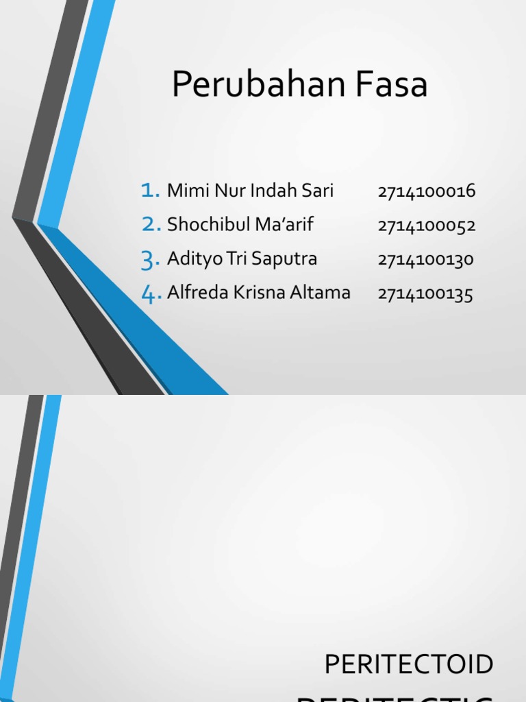 Phase Transformation Peritectic Dan Peritectoid | PDF