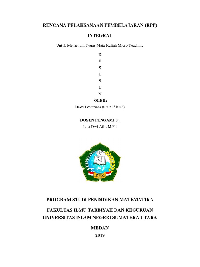 RPP Matematika | PDF
