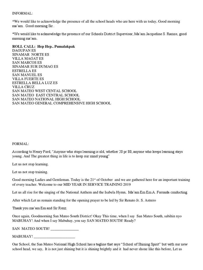 Inset 2019 Script | PDF