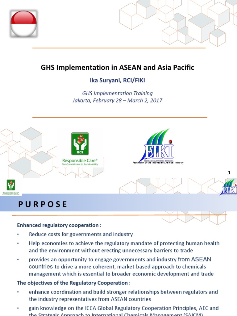 GHS Implementation in ASEAN and Asia Pacific - GHS Training - 28feb2017 ...