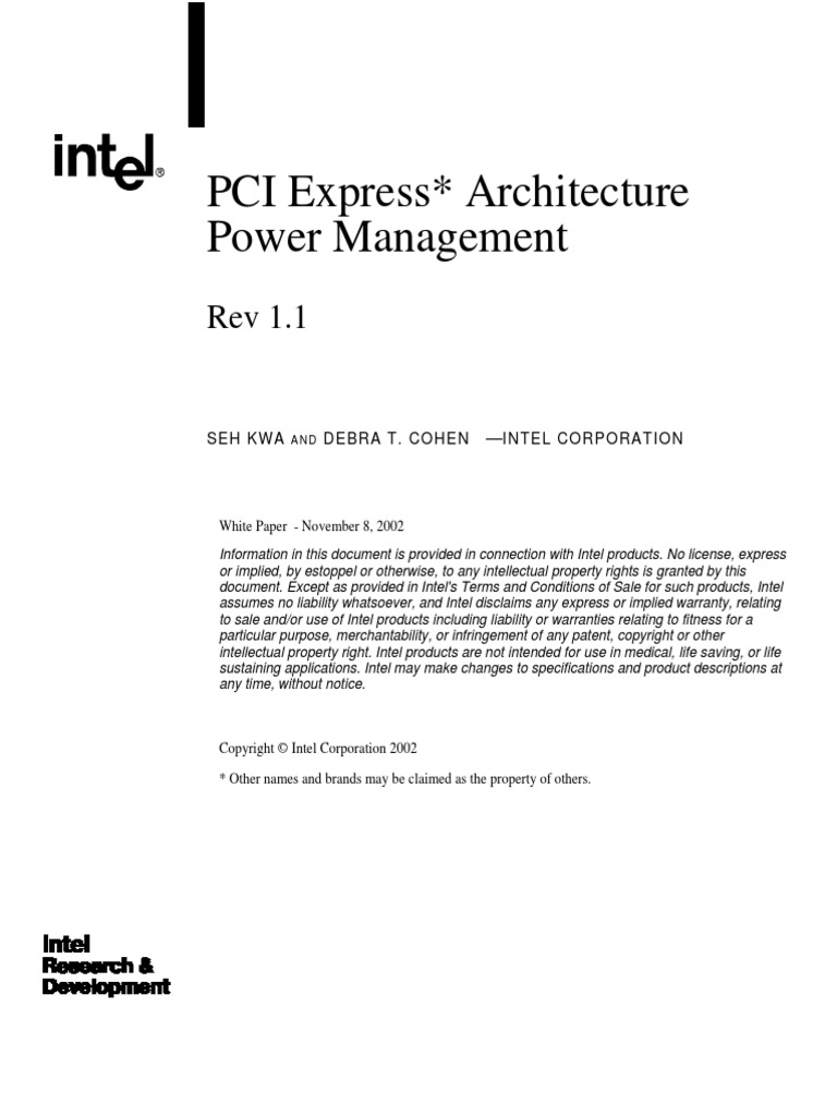 Pcie Express Power Management | PDF | Transmission Control Protocol ...