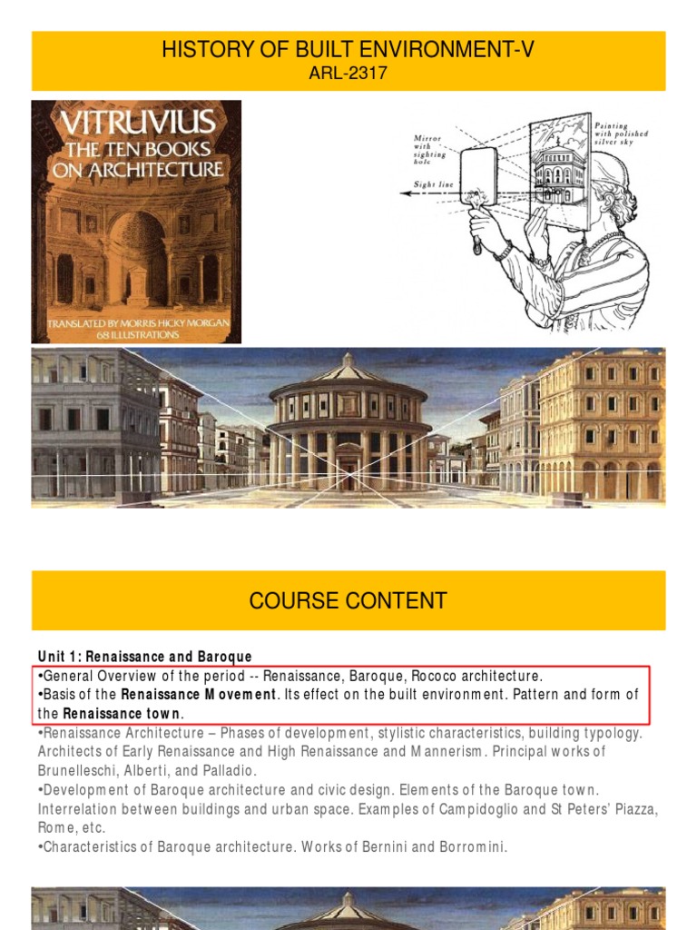 1.lecture 1 | PDF | Renaissance | Baroque