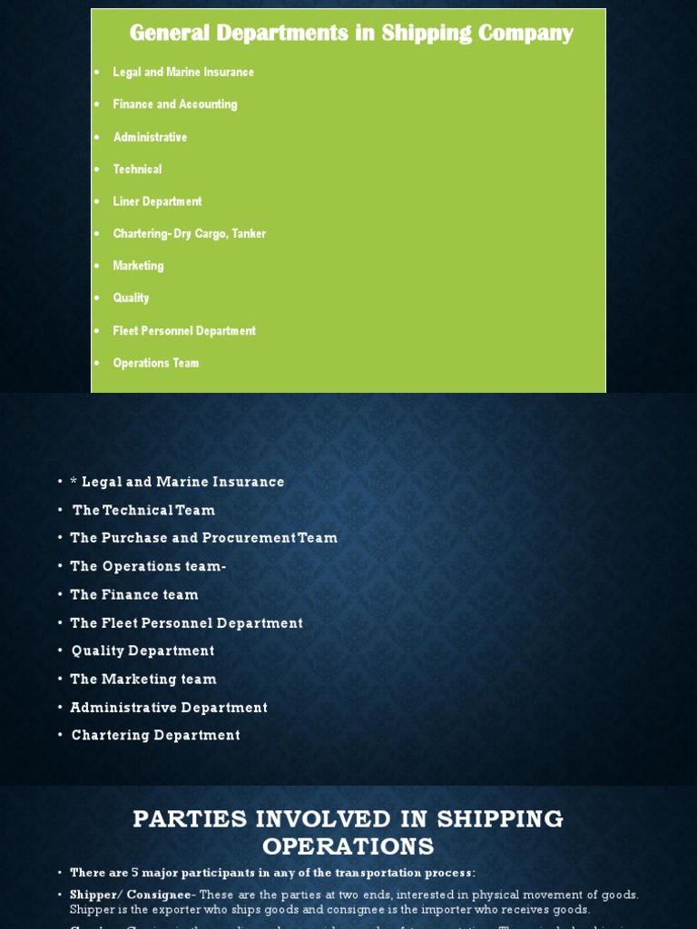 Stakeholders in Shipping | PDF | Containerization | Port