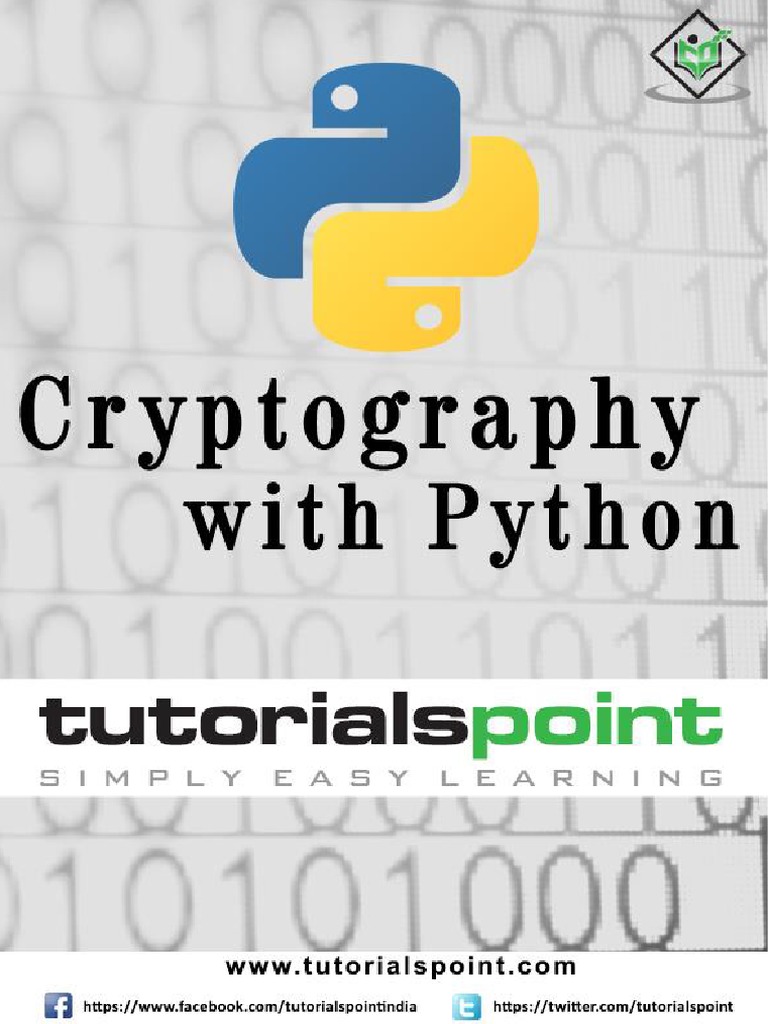 Cryptography With Python Tutorial | PDF | Cipher | Cryptography