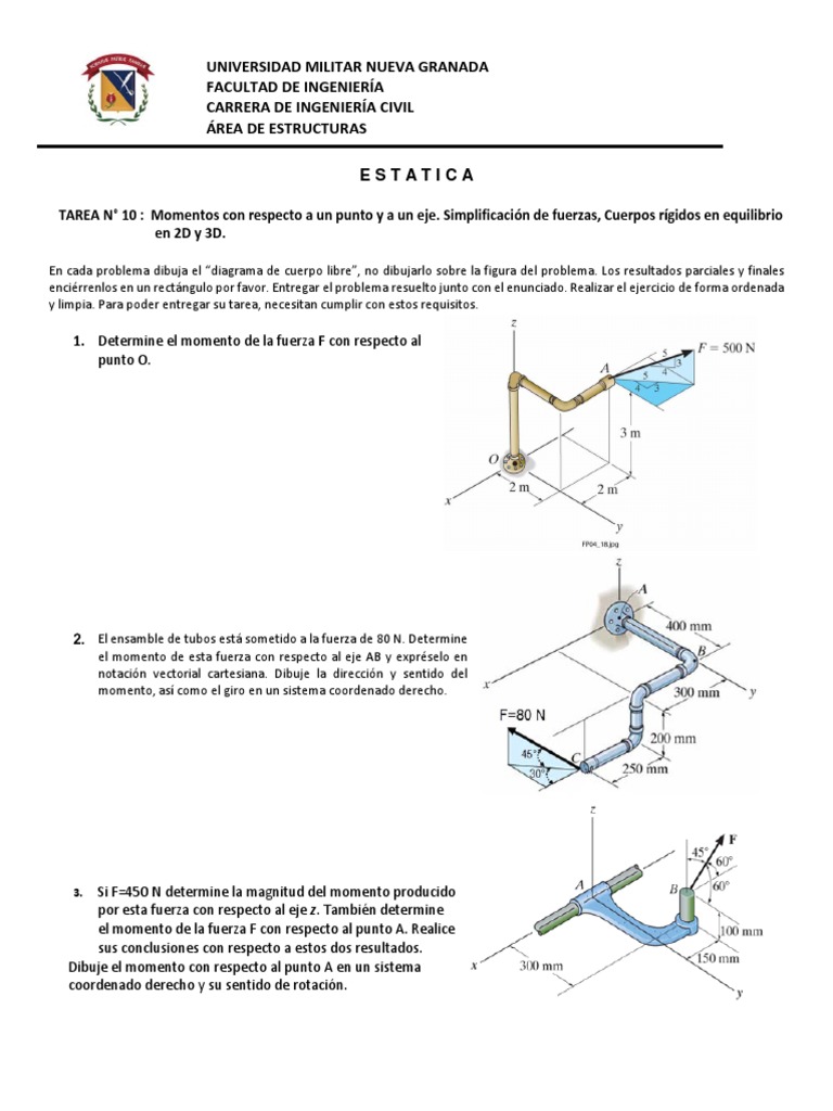 Estatica-Momentos-Fuerzas | PDF