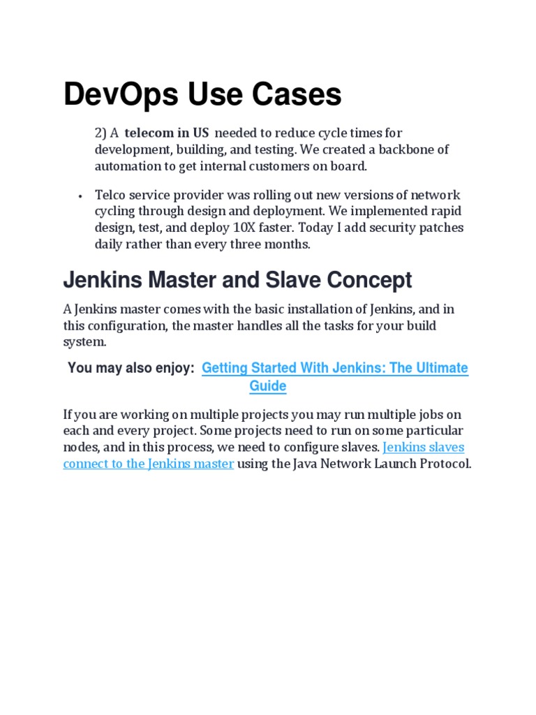 DevOps Use Cases | PDF | Platform As A Service | Cloud Computing
