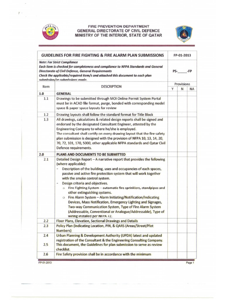 Qatar Civil Defense Fp-01-2013