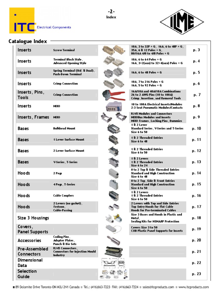 EB-21002-2e ITC ILME Connectors R PDF | PDF | Electrical Connector ...