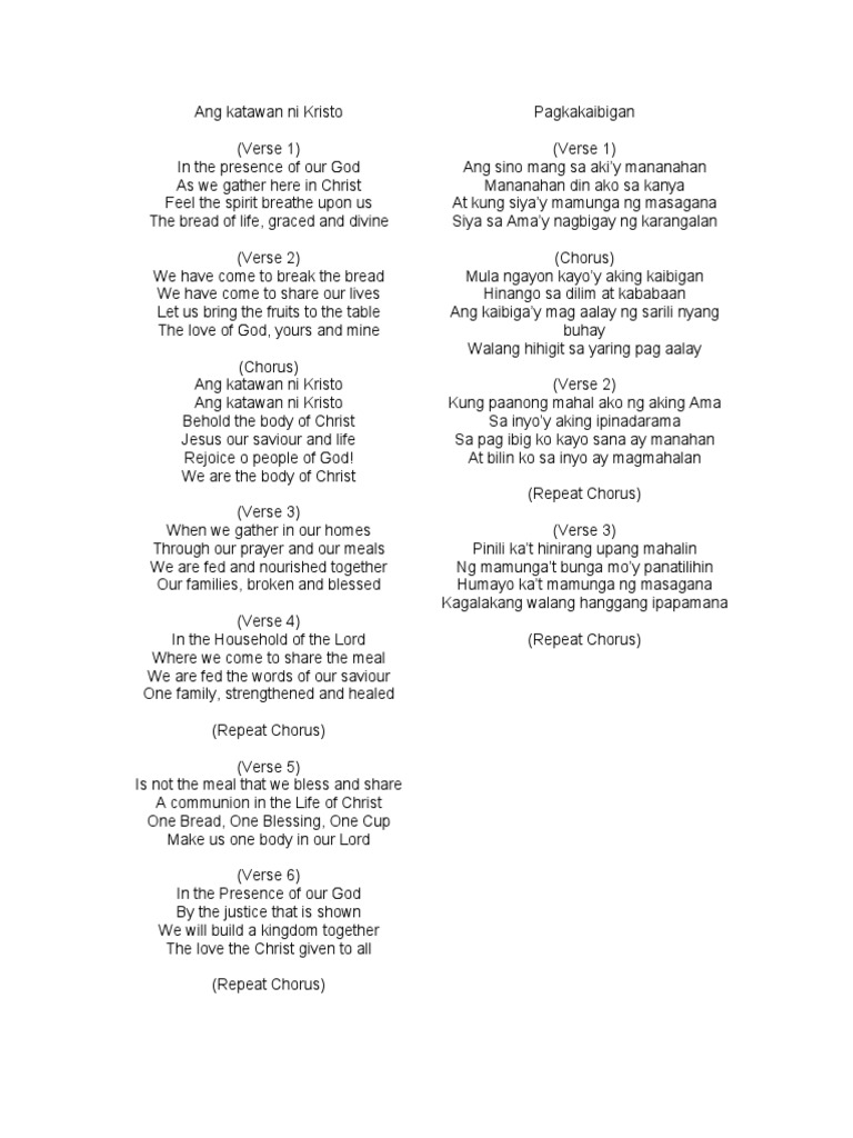 Church Songs | PDF | Religious Rituals | Theology