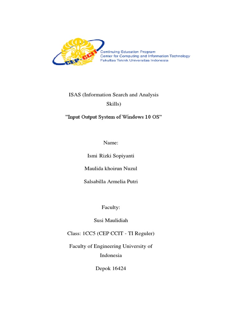 Understanding the Input and Output System of Windows 10: An Analysis of ...