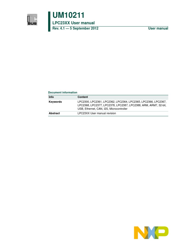 LPC2378 PDF | PDF | Arm Architecture | Random Access Memory