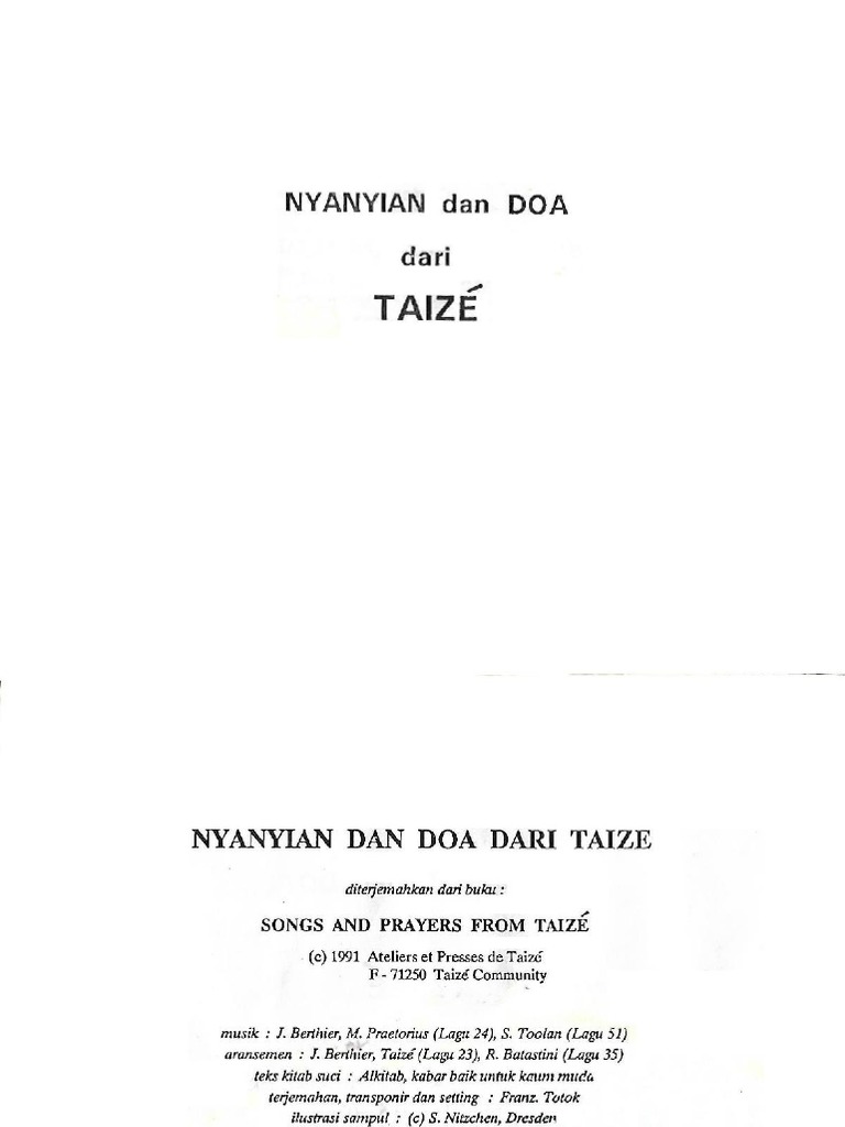 Lagu Taize | PDF