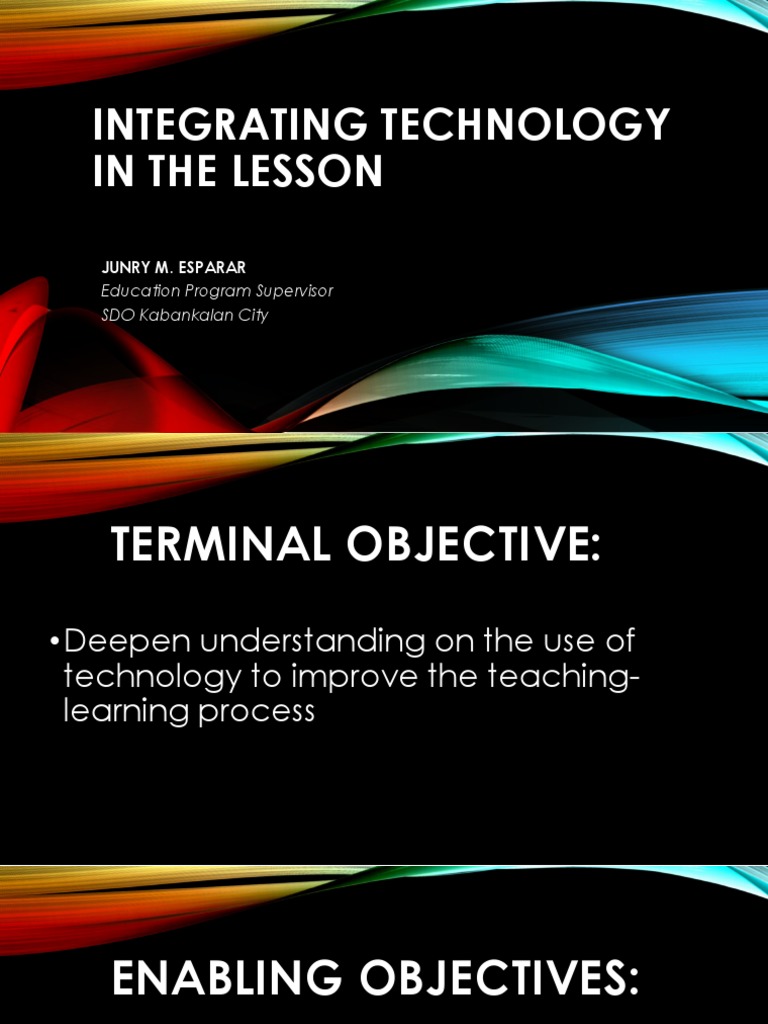 Integrating Technology in The Classroom | PDF | Educational Technology ...