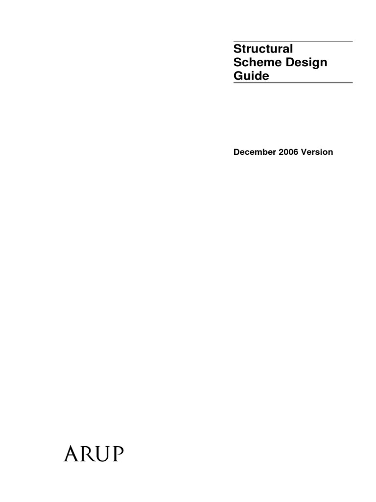 ARUP Scheme Design Guide 2006 PDF | PDF | Wall | Strength Of Materials