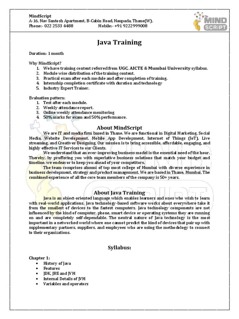 Java Internship Download Free Pdf Method Computer Programming Java Programming Language 