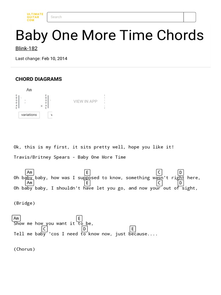 Guitar Chords For Baby