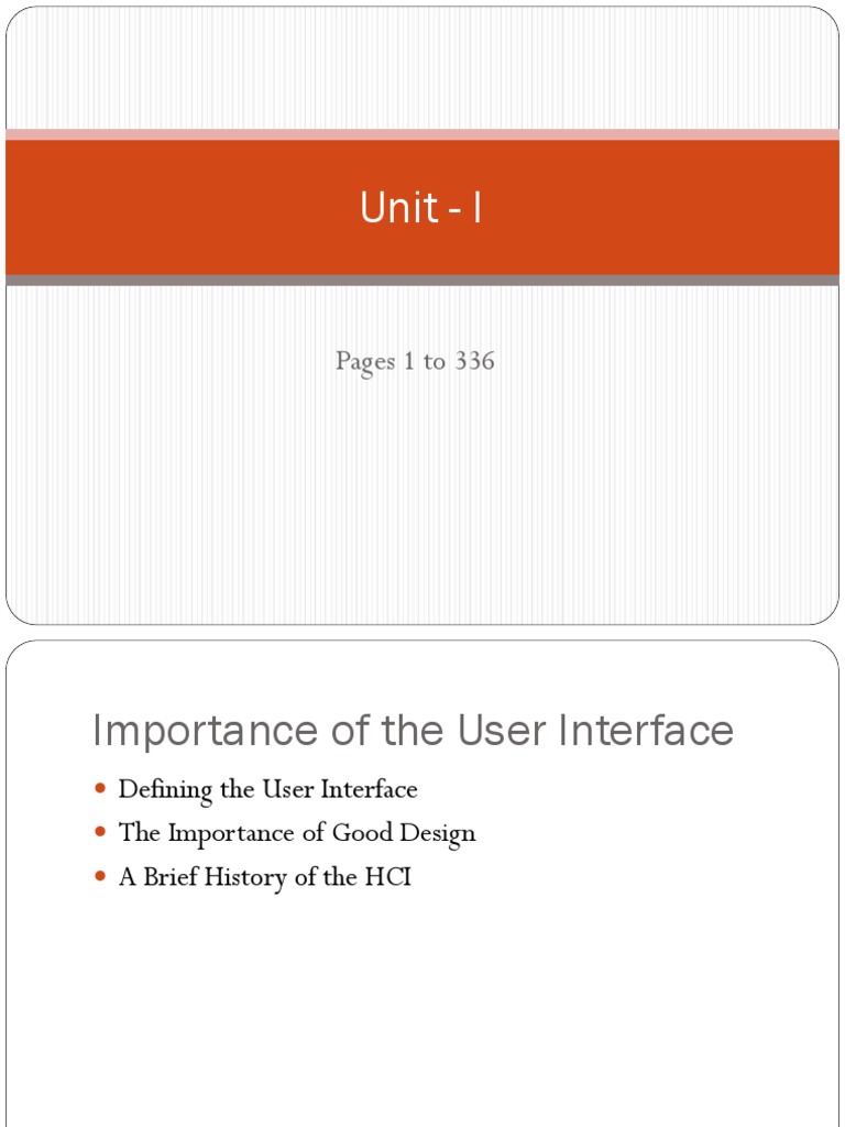 HCI | PDF | Graphical User Interfaces | Usability