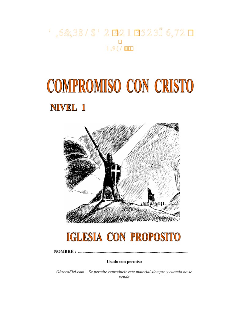 Compromiso Con Cristo-Nivel 1 PDF | PDF | Cristo (título) | Salvación