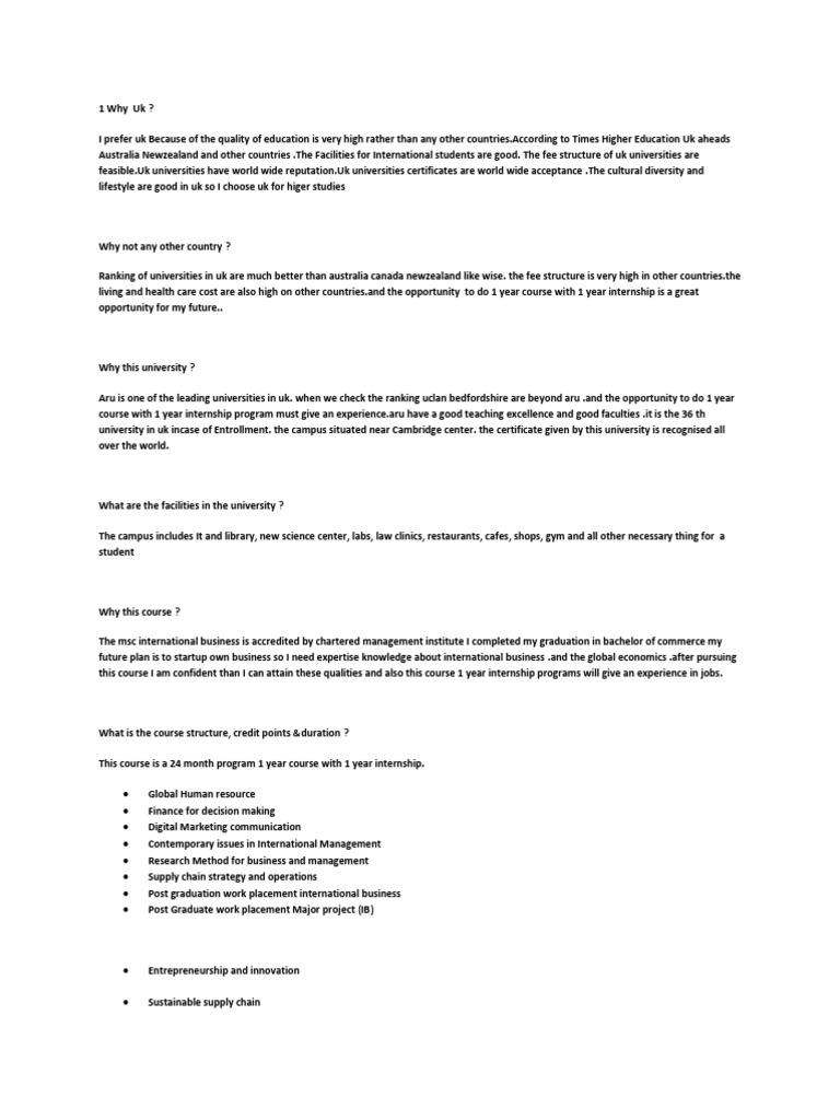 Why Uk1 | PDF | University | International Student