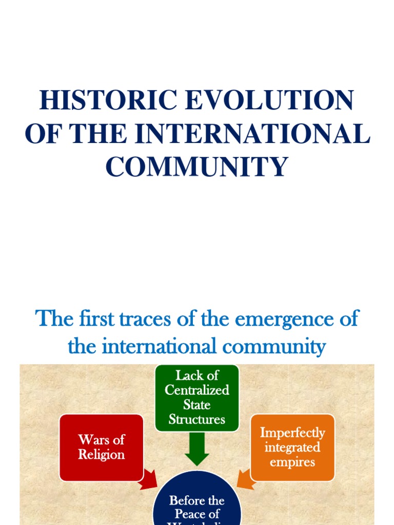 Evolution of The International Community | PDF | Nation State ...