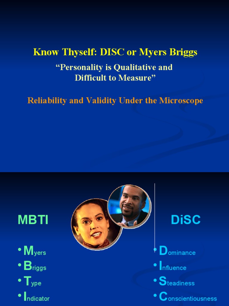 DiSC vs. Myers-Briggs: Personality Insights | PDF | Personality Type ...