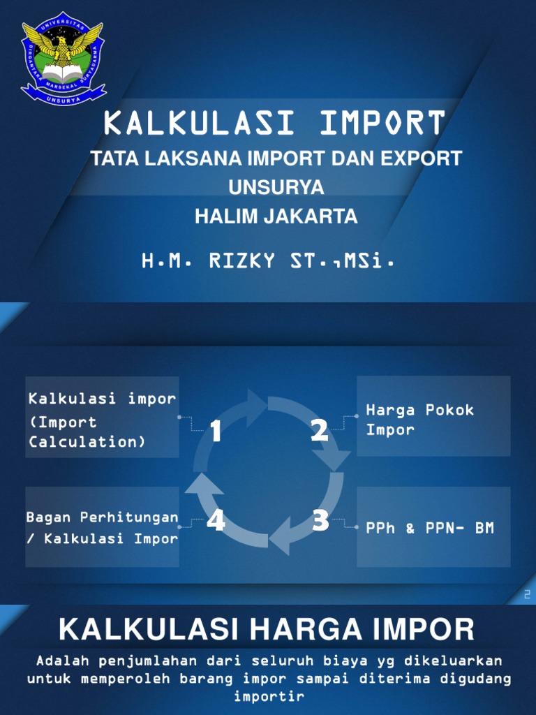 Kalkulasi Import | PDF