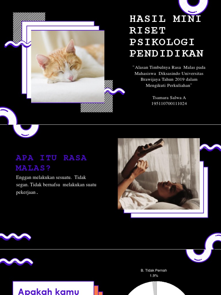 Contoh PPT Pemaparan Hasil Mini Riset Kuesioner | PDF