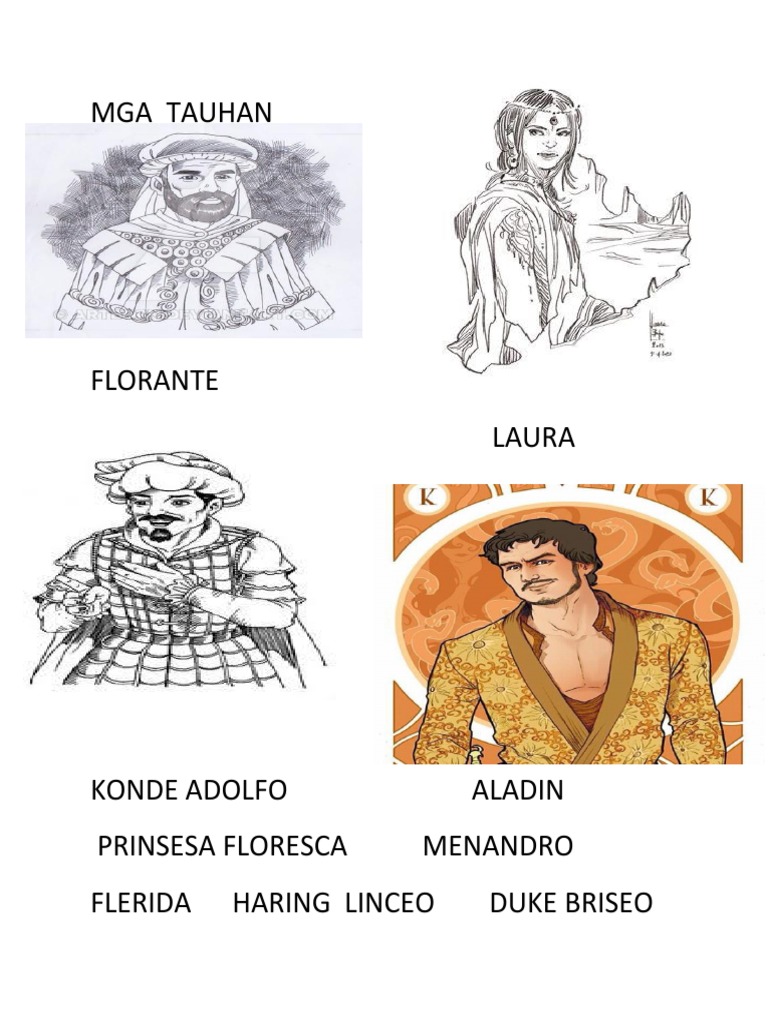 Menandro Sa Florante At Laura Drawing