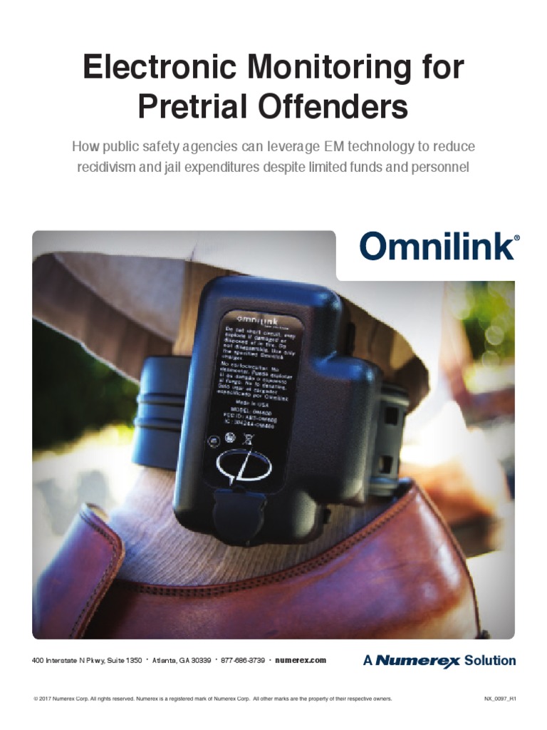 Omnilink White Paper Electronic Monitoring For Pretrial Offenders | PDF ...