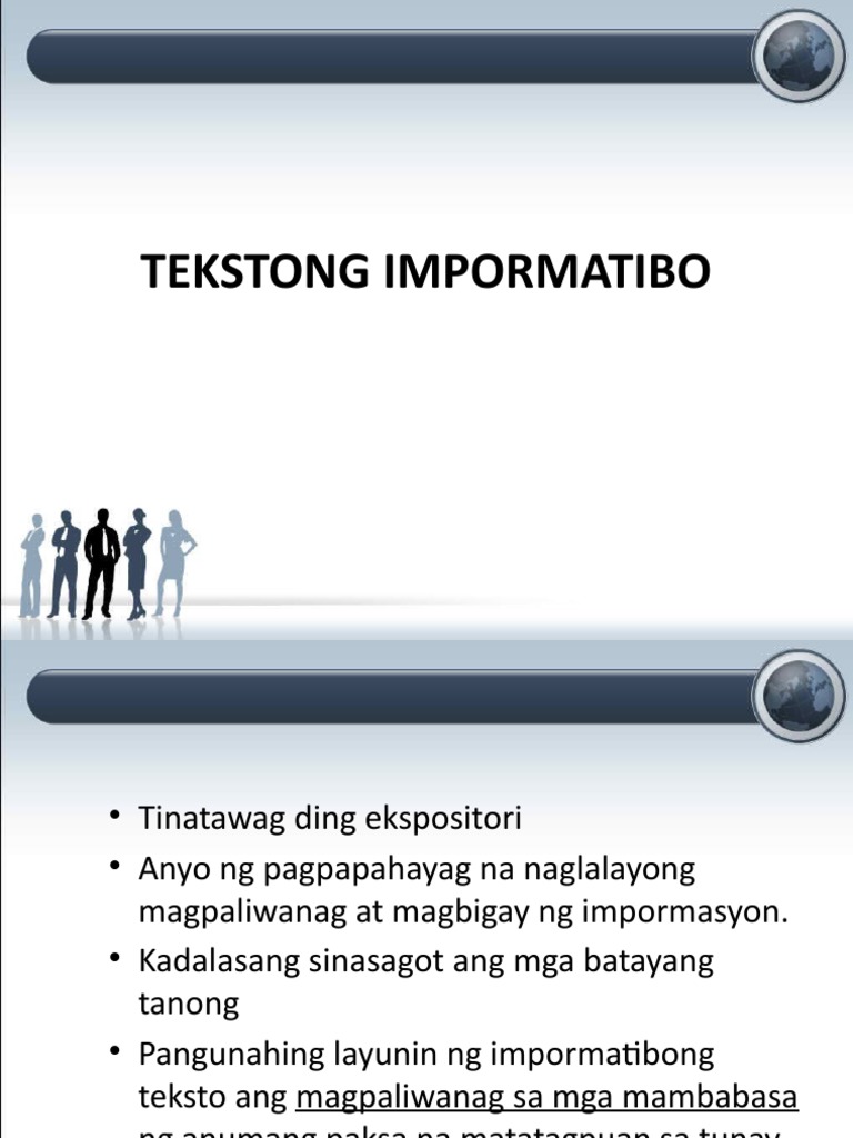 Aralin 3 Tekstong Impormatibo | PDF