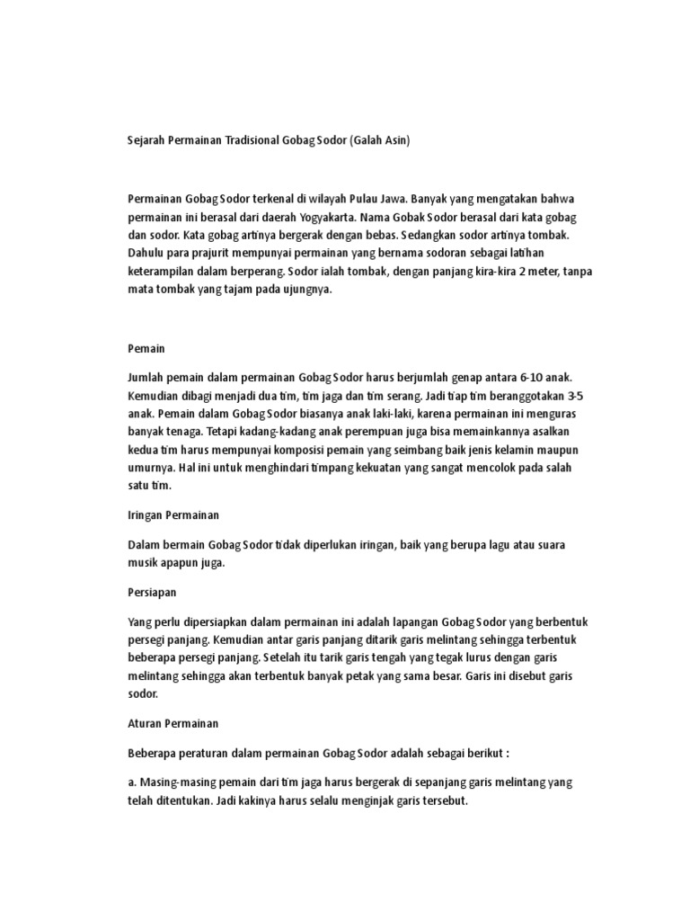 Galah Asin | PDF