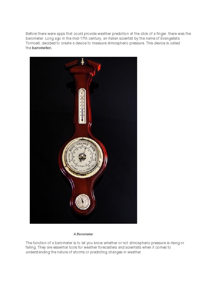 Before There Were Apps That Could Provide Weather Prediction at The ...