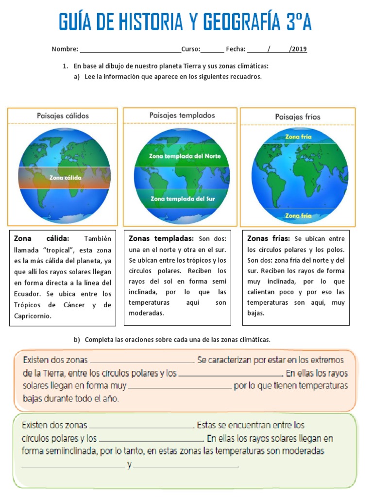 Zonas Climaticas Guia | PDF | Ciencia y matemáticas