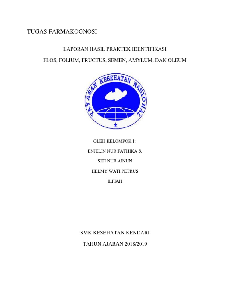 Makalah Praktikum Simplisia Flos | PDF