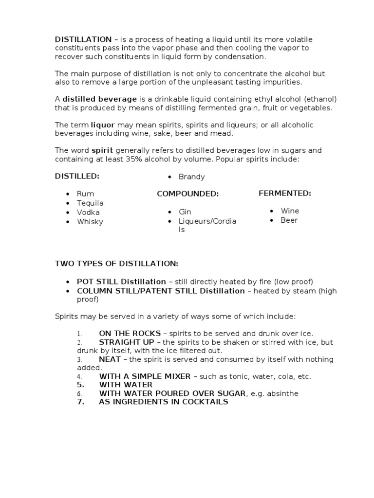Distillation | PDF | Whisky | Brandy