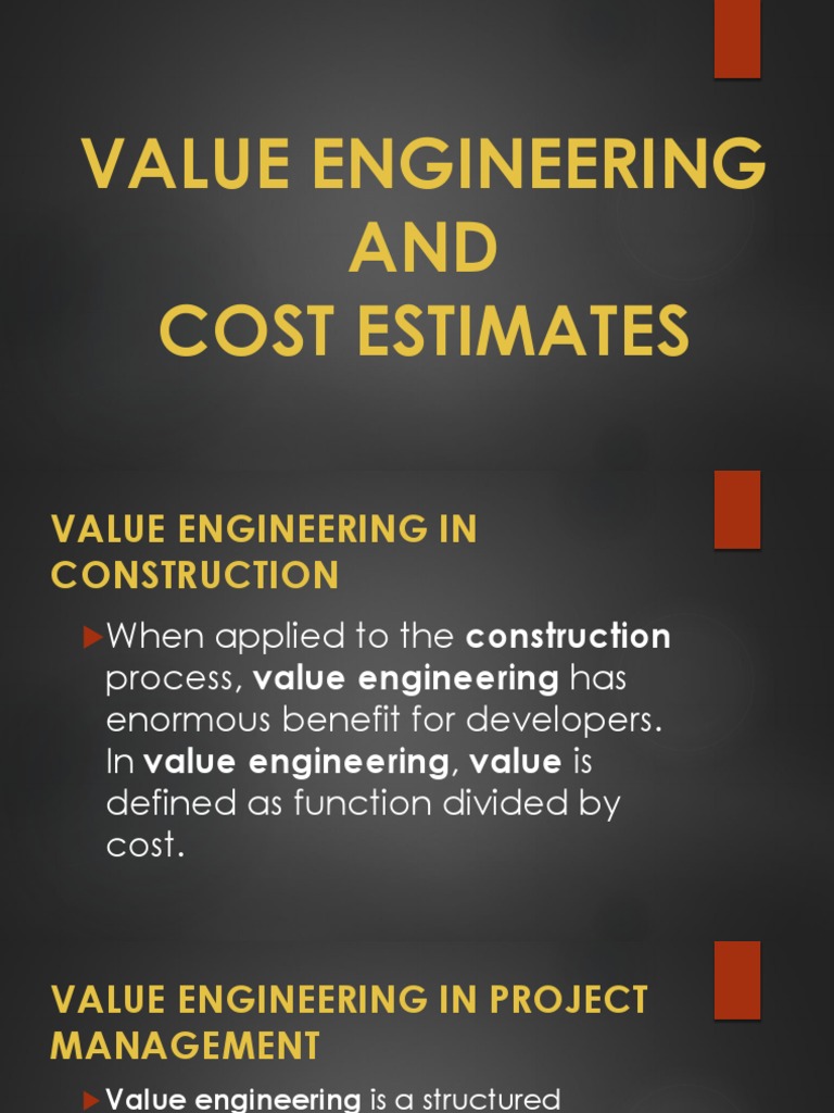 Value Engineering | PDF | Engineering | Reliability Engineering