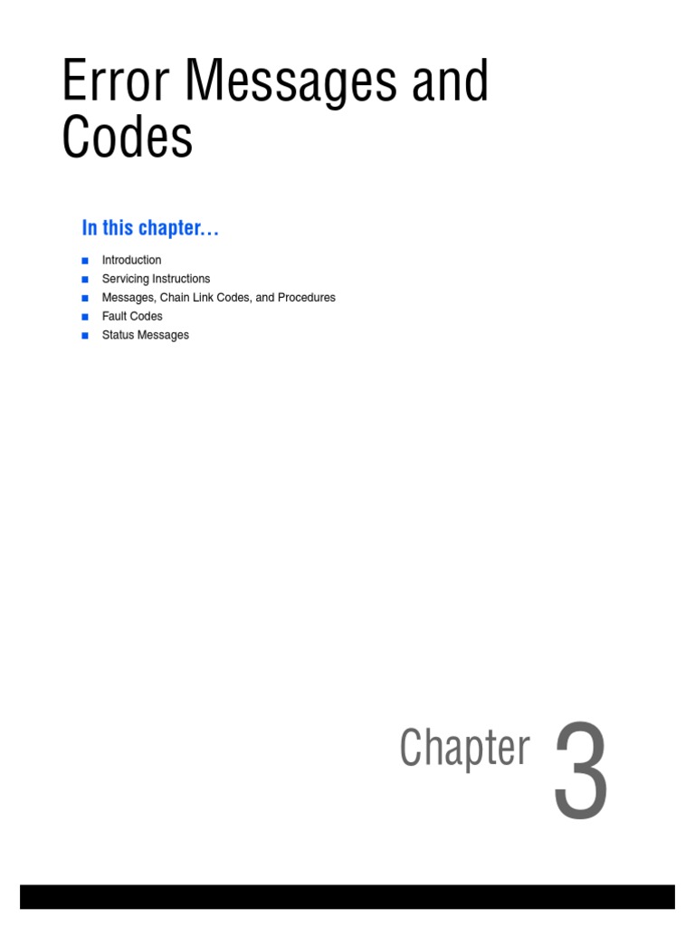 Xerox Error Codes and Troubleshooting Guide | PDF | Troubleshooting ...