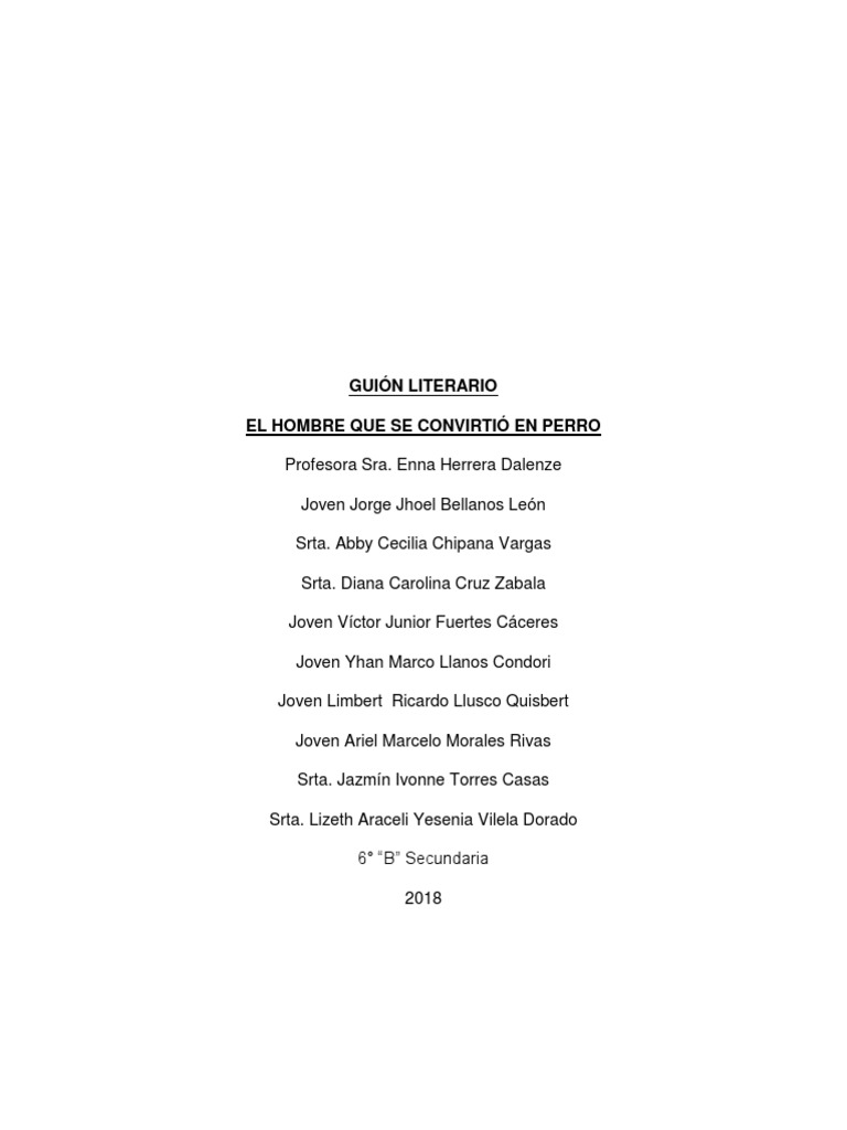 El Hombre Que Se Convirtio en Perro | PDF