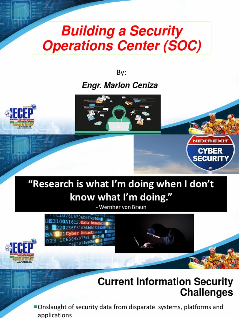 Building A Security Operations Center (SOC) by Engr. Marlon Ceniza ...