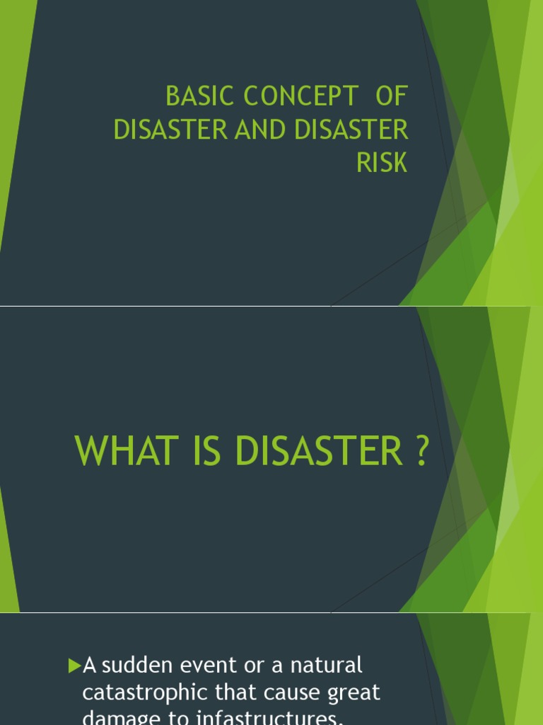 I. Basic-Concept-Of-Disaster-And-Disaster-Risk | PDF | Hazards ...