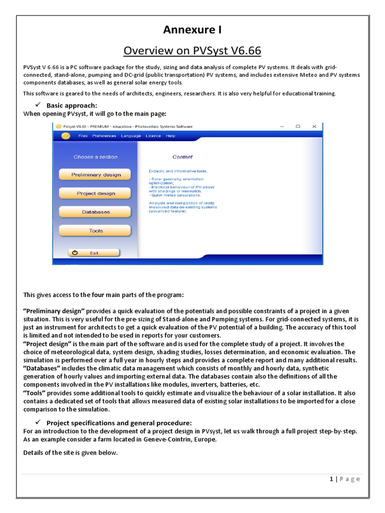 Overview On PVSyst | PDF | Photovoltaic System | Computing And ...