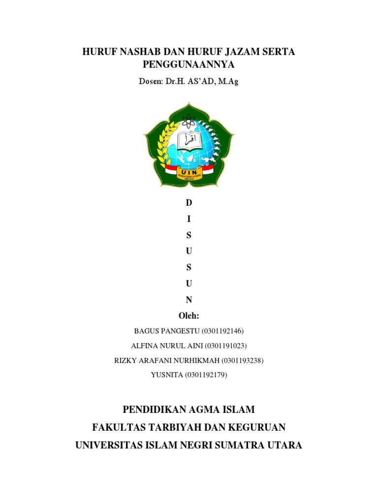 Huruf Nashab dan Jazm dalam Bahasa Arab | PDF