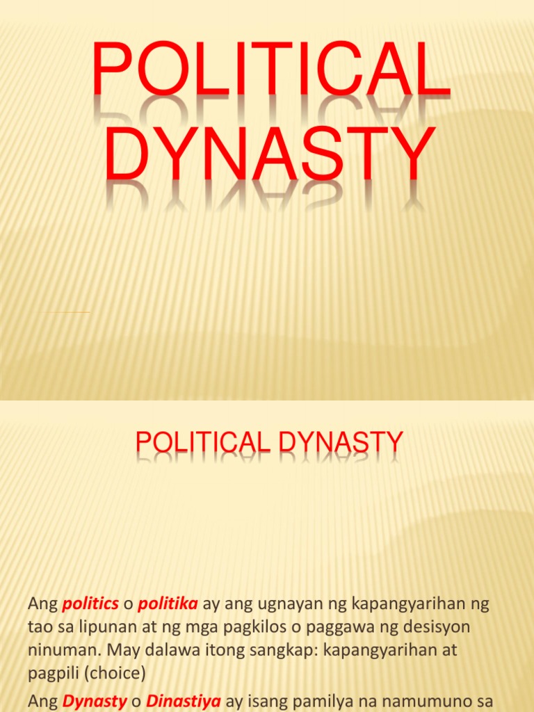 Political Dynasty | PDF
