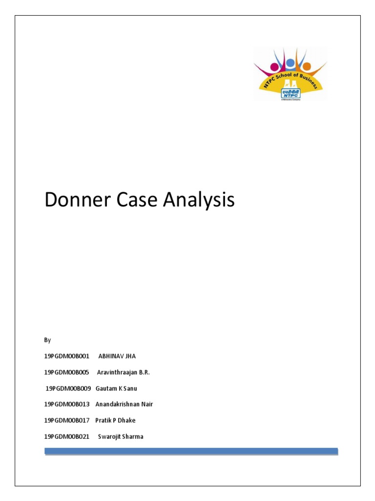 Donner Case Final | PDF | Numerical Control | Business